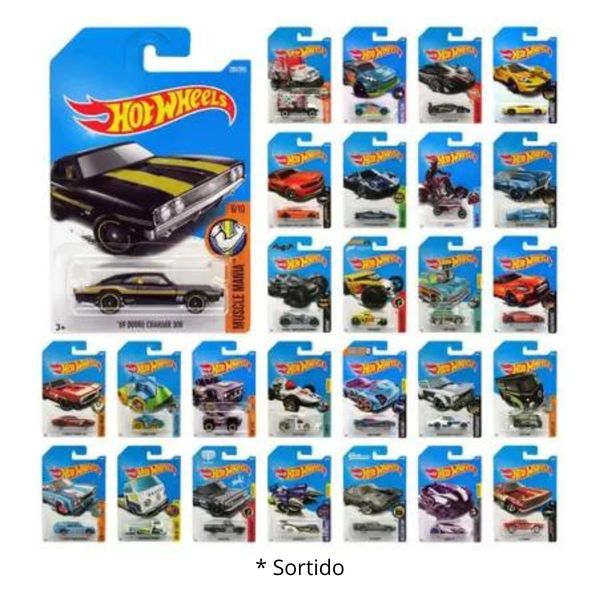 CARRO HOTWHEELS BÁSICO MATTEL SORTIDO - lavagnoli