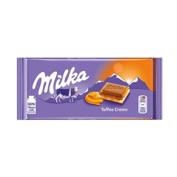 TABLETE MILKA 100G TOFFE CARAMELO - lavagnoli