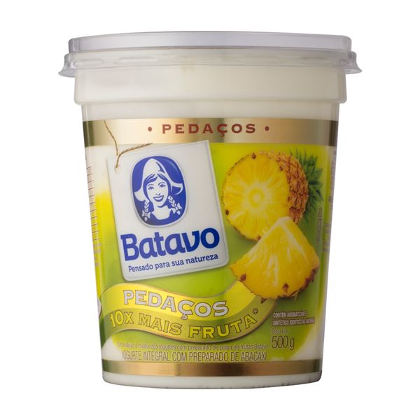 IOGURTE BATAVO PEDAÇO DE FRUTA 450G ABACAXI - lavagnoli