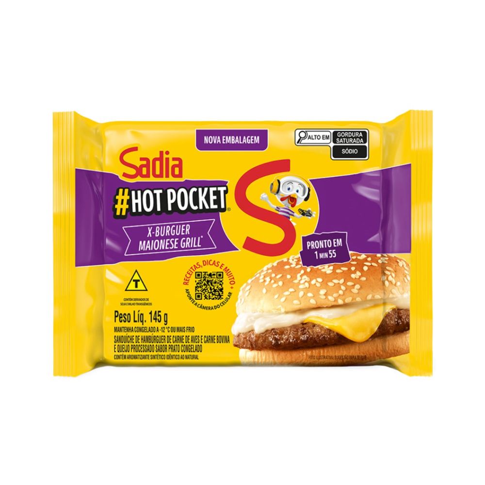 HOT POCKET SADIA MIC 145G MAIONESE GRILL - lavagnoli