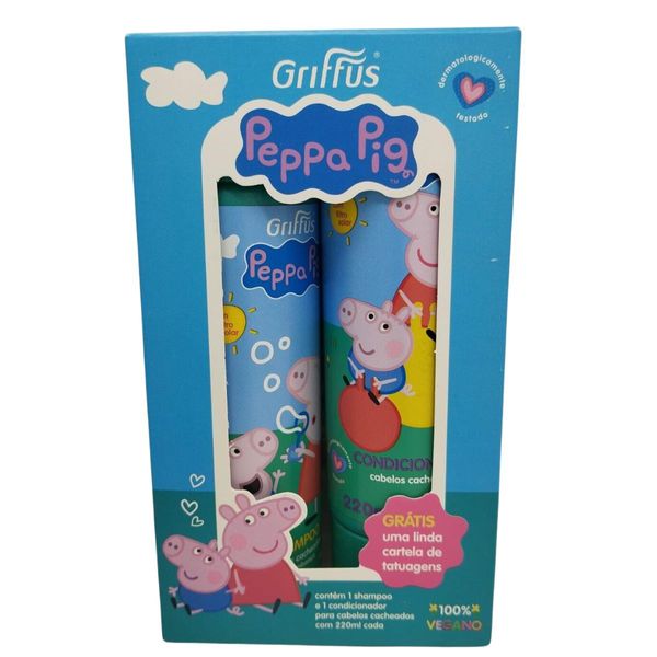 KIT GRIFFUS SHAMPOO + CONDICIONADOR 220ML GEORGE/PEPPA - lavagnoli