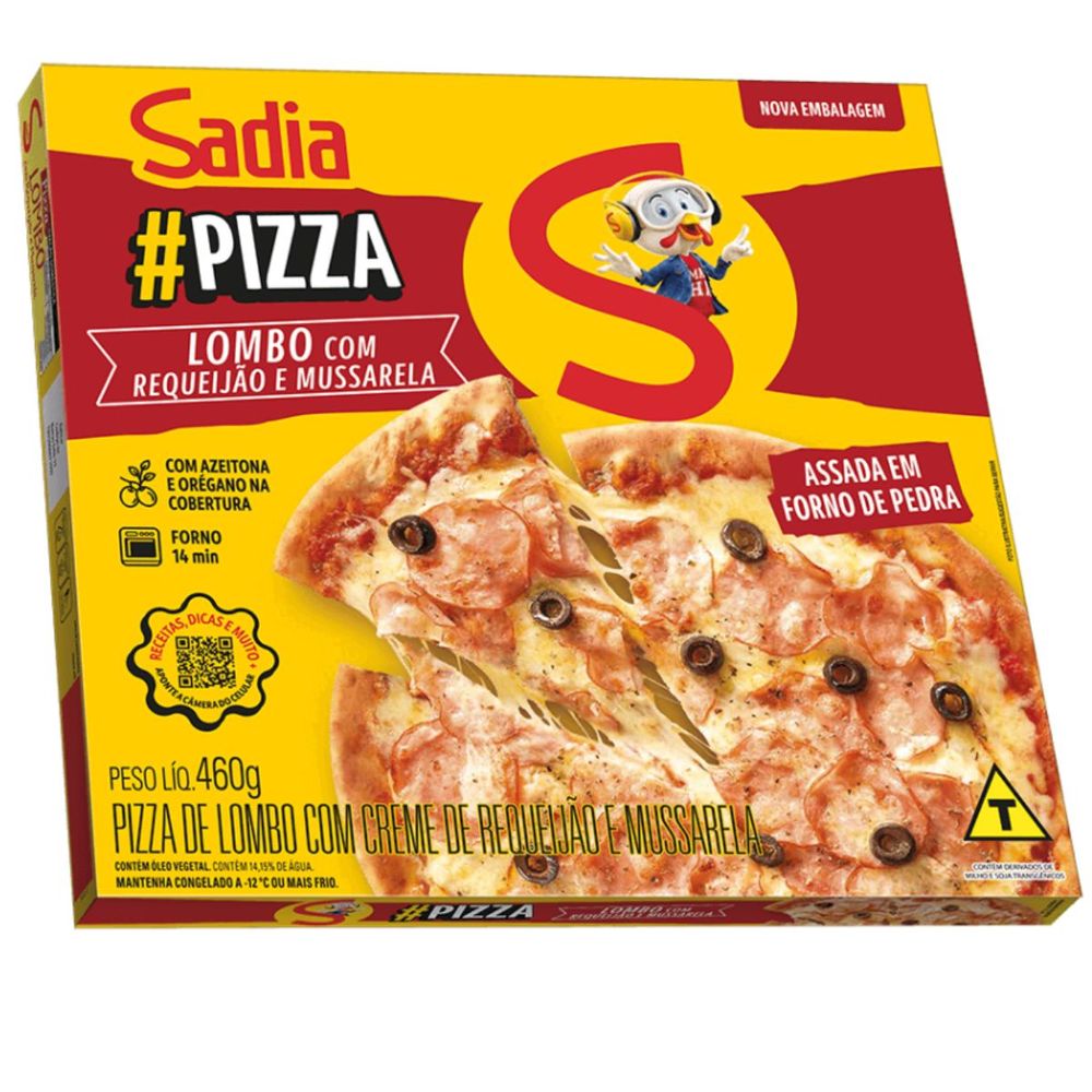 PIZZA SADIA 460G LOMBO/REQUEIJÃO/MUSSARELA - lavagnoli