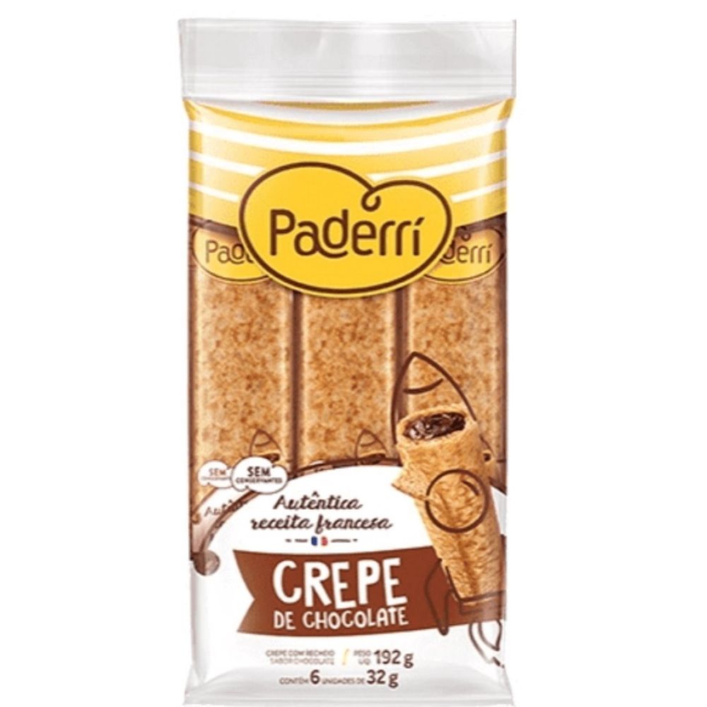 CREPE PADERRI RECHEADO SACHÊ 180G CHOCOLATE - lavagnoli