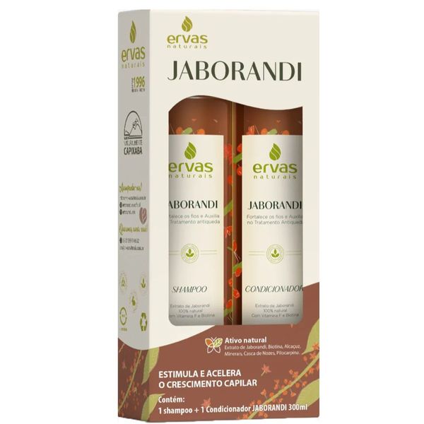 KIT ERVAS NATURAIS 300ML JABORANDI - lavagnoli