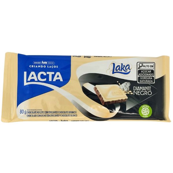 TABLETE LACTA 80G DIAMANTE NEGRO/LAKA - lavagnoli