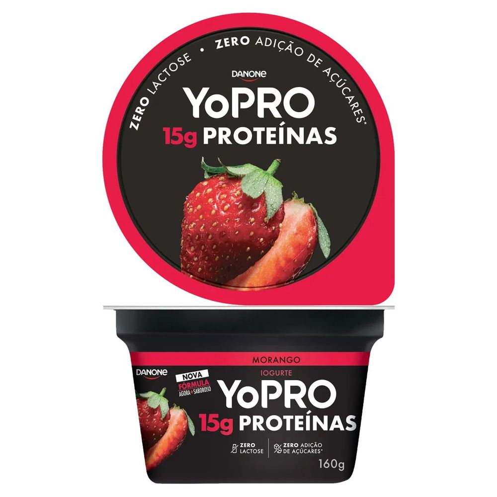 IOGURTE YOPRO POLPA 160G MORANGO - lavagnoli