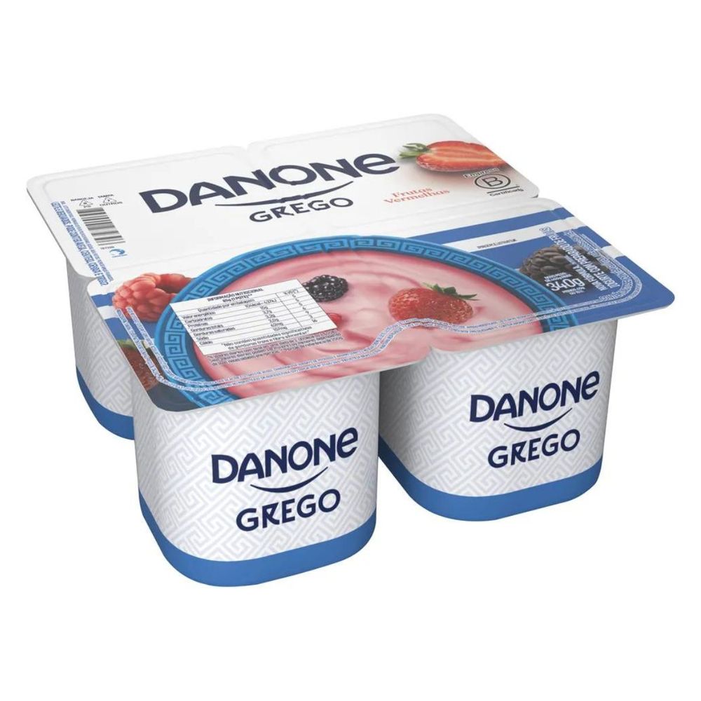IOGURTE DANONE GREGO BANDEJA 340G FRUTAS VERMELHAS - lavagnoli