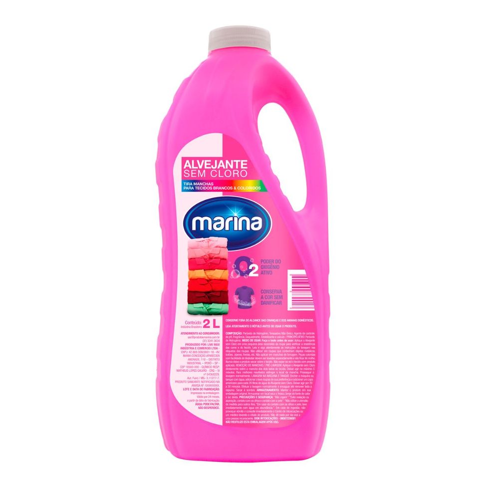 ALVEJANTE MARINA 2L SEM CLORO - lavagnoli