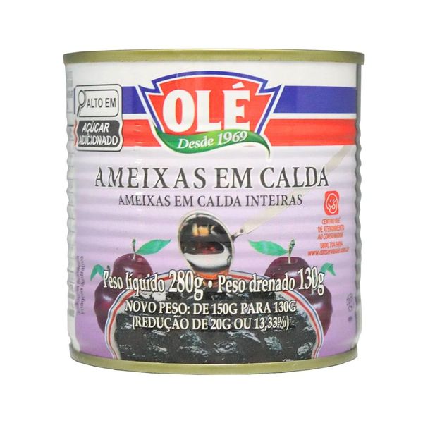 AMEIXA CALDA OLÉ LATA 130G - lavagnoli