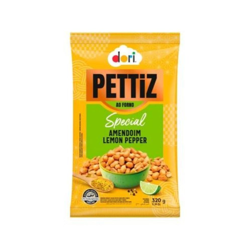 AMENDOIM PETTIZ DORI 320G LEMON PEPPER - lavagnoli