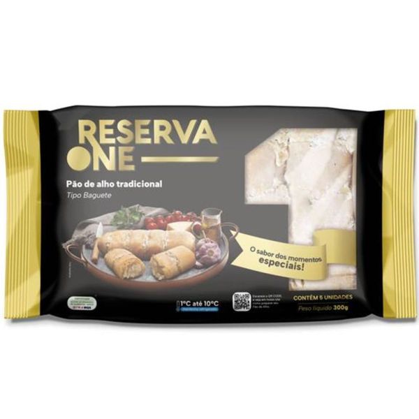 PÃO ALHO RESERVA ONE 300G TRADICIONAL - lavagnoli