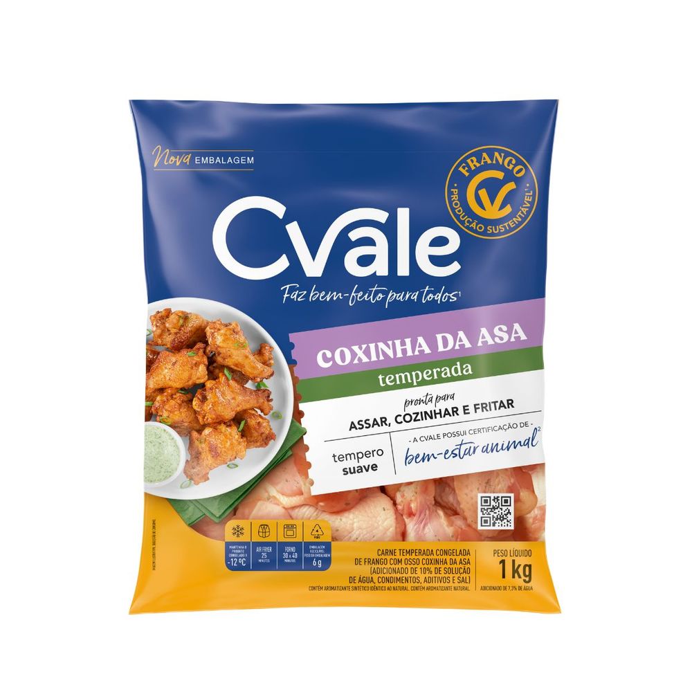 COXINHA ASA C VALE 1KG TEMPERADA - lavagnoli