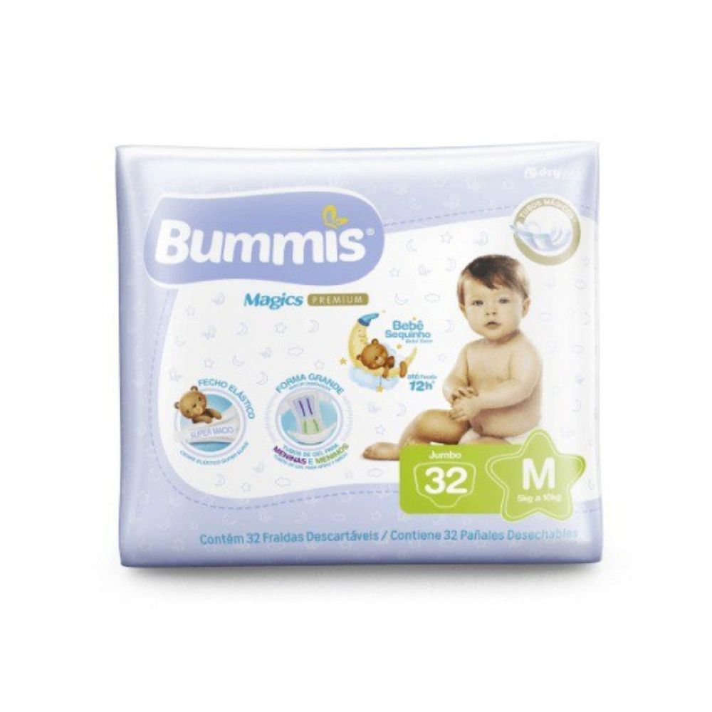 FRALDA BUMMIS JUMBO 32UN M - lavagnoli