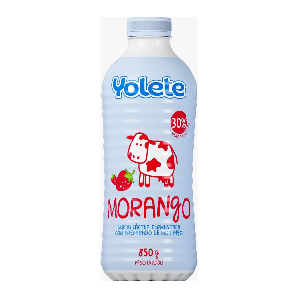 BEBIDA LÁCTEA YOLETE 850G MORANGO - lavagnoli