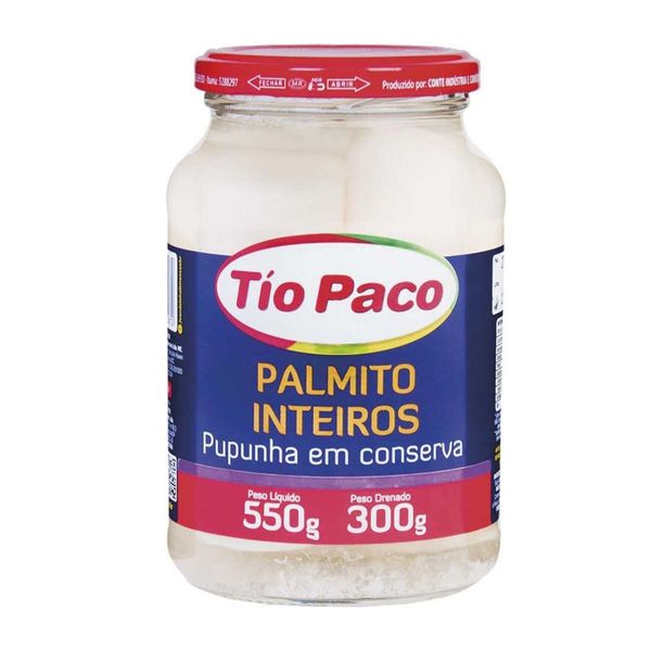 PALMITO TIO PACO 300G INTEIRO - lavagnoli