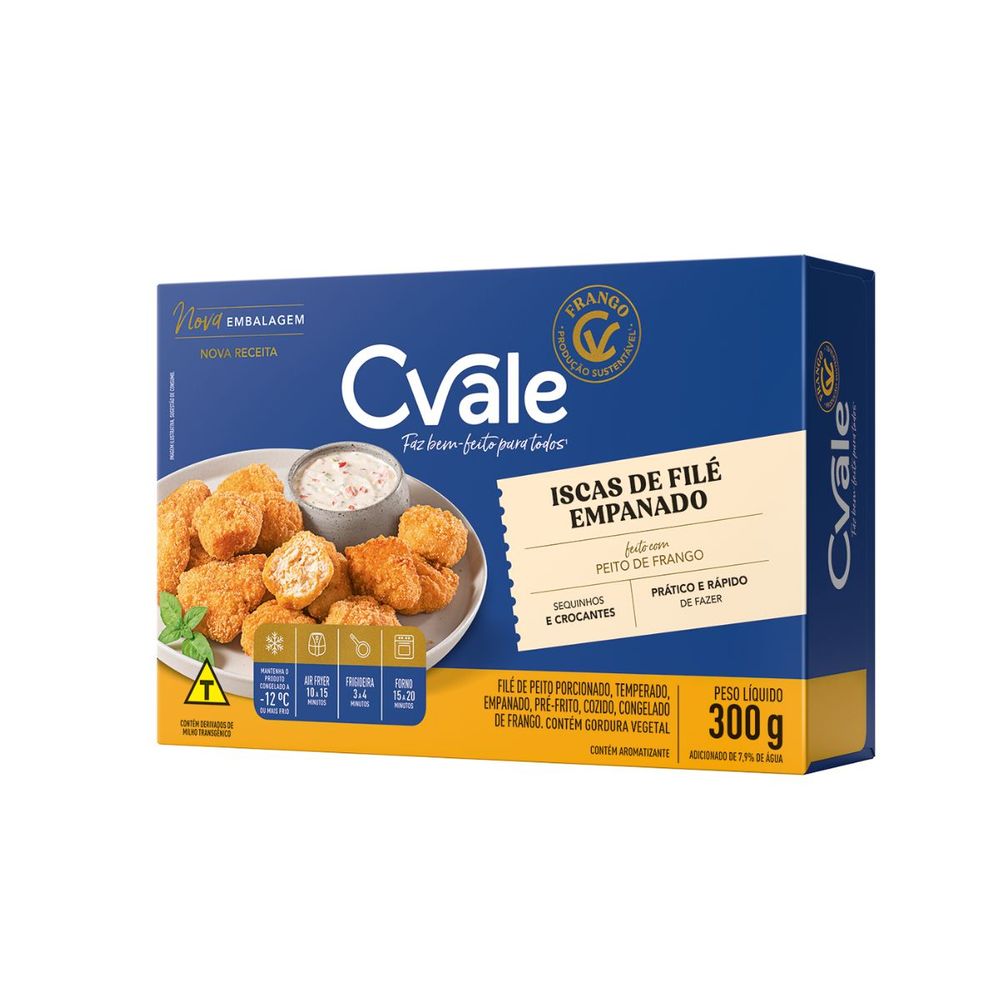 ISCA PEITO FRANGO C VALE 300G EMPANADA - lavagnoli